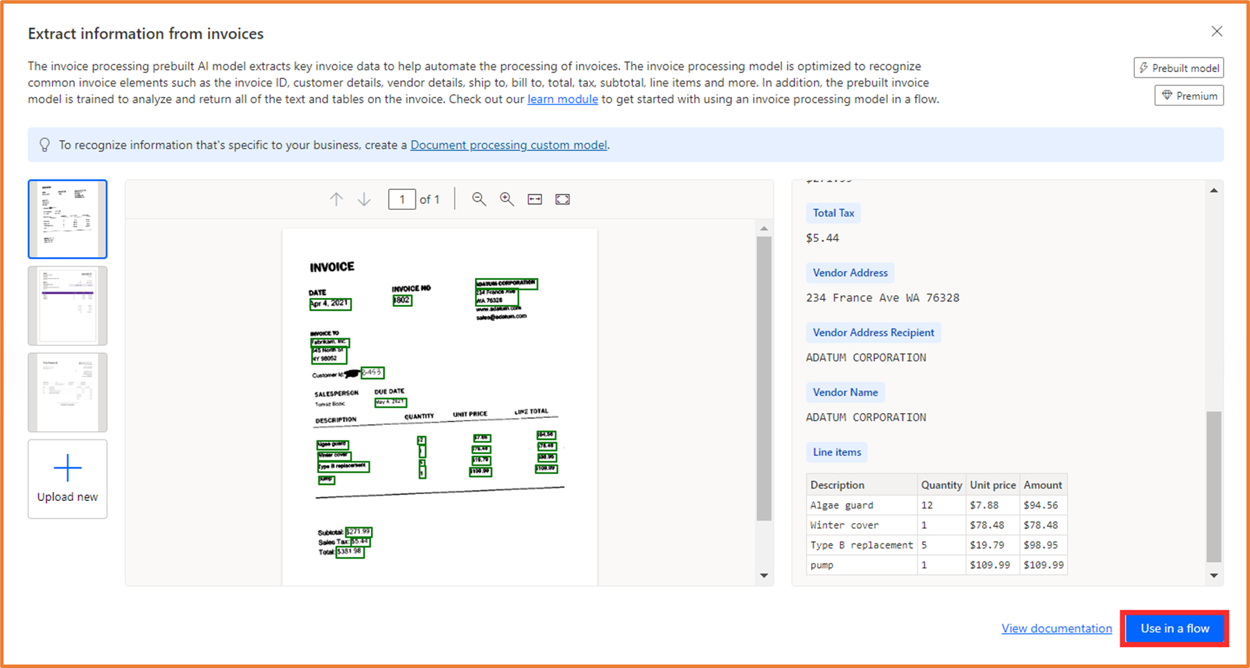 Instantly extract information from an invoice – Rishona Elijah