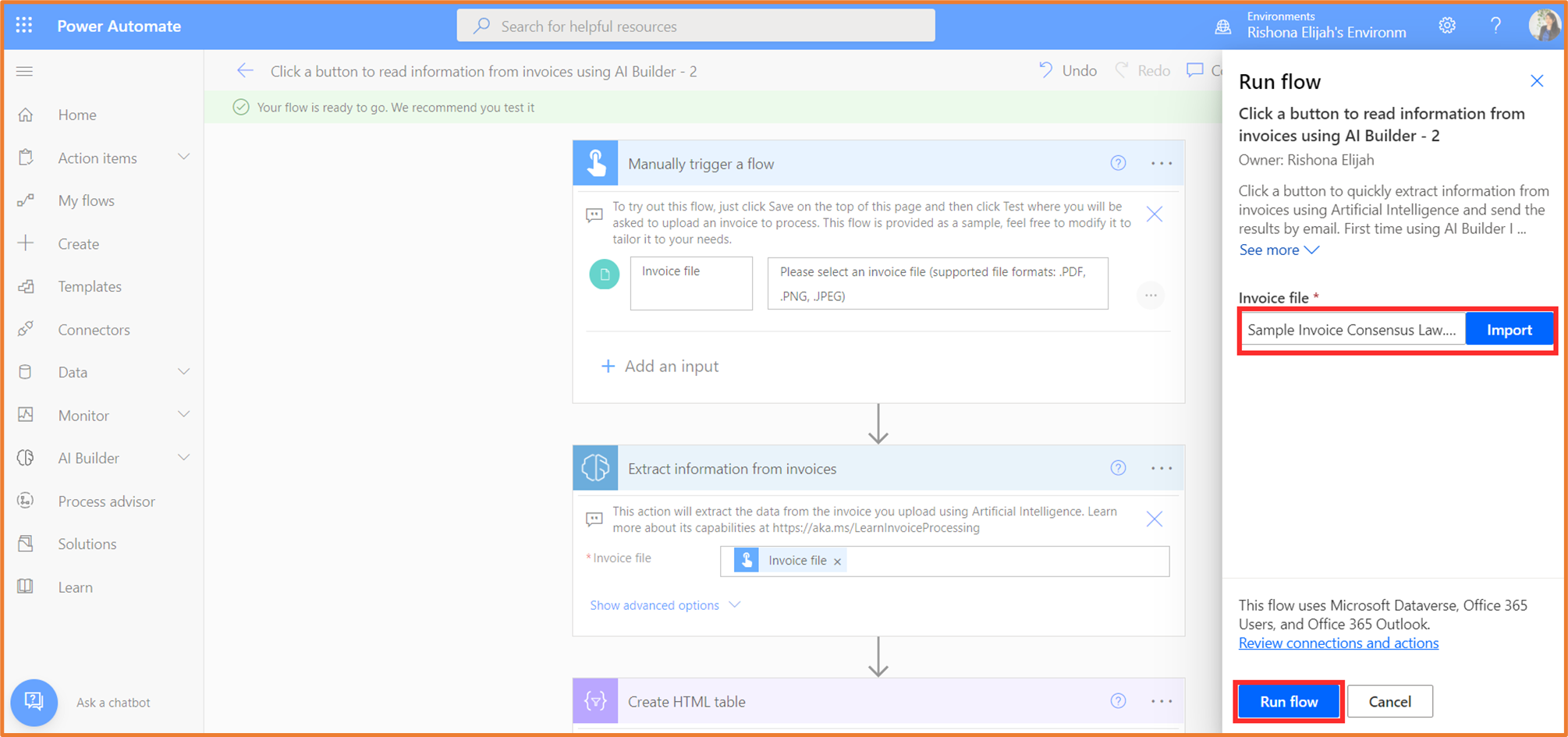 Instantly extract information from an invoice – Rishona Elijah