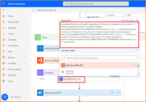 Turn on the “new” Power Automate expression builder/dynamic content ...