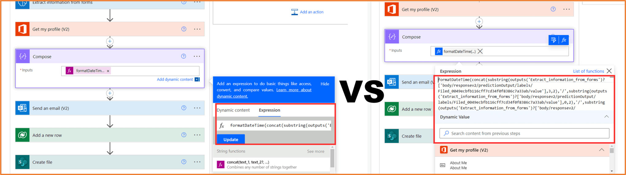 Turn on the “new” Power Automate expression builder/dynamic content ...