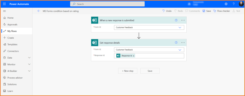 Power Automate conditions based on a rating response in Microsoft Forms ...
