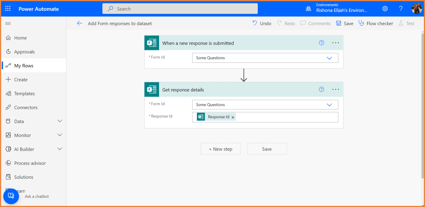 Use Power Automate to add Microsoft Forms submissions to a Power BI ...