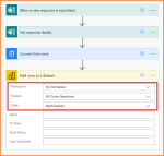 Use Power Automate to add Microsoft Forms submissions to a Power BI ...