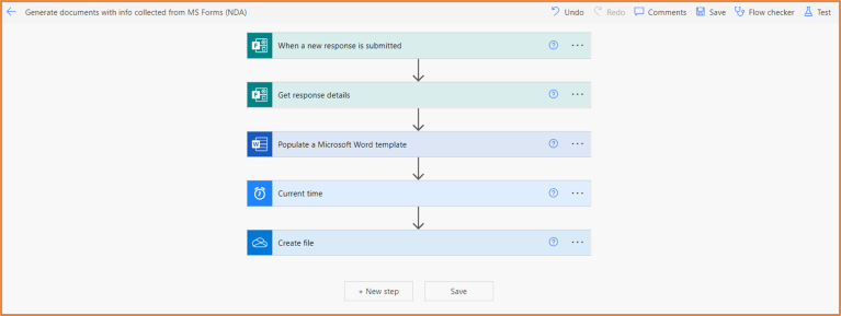 Generate documents with information collected from Microsoft Forms ...