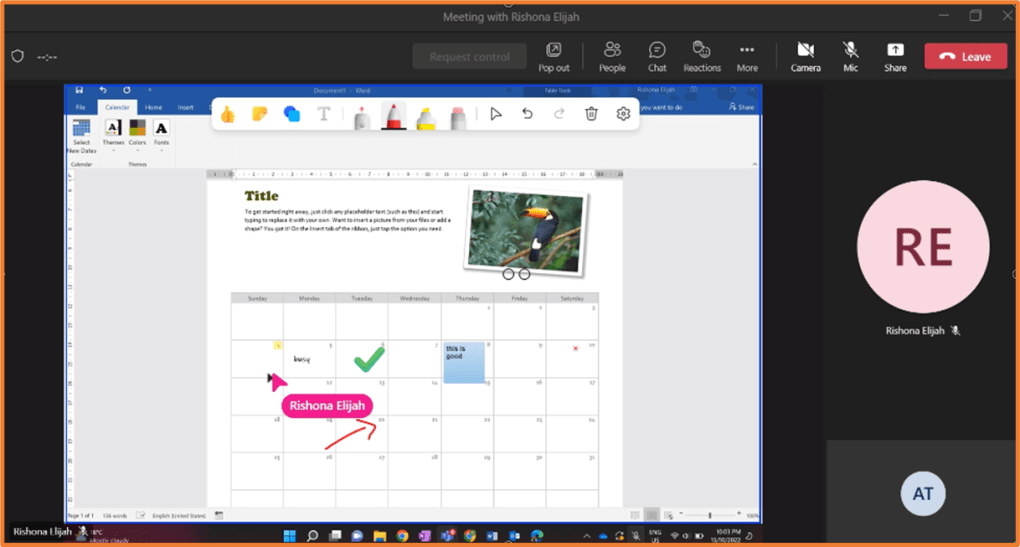 Use collaborative annotations in Microsoft Teams Meetings – Rishona Elijah