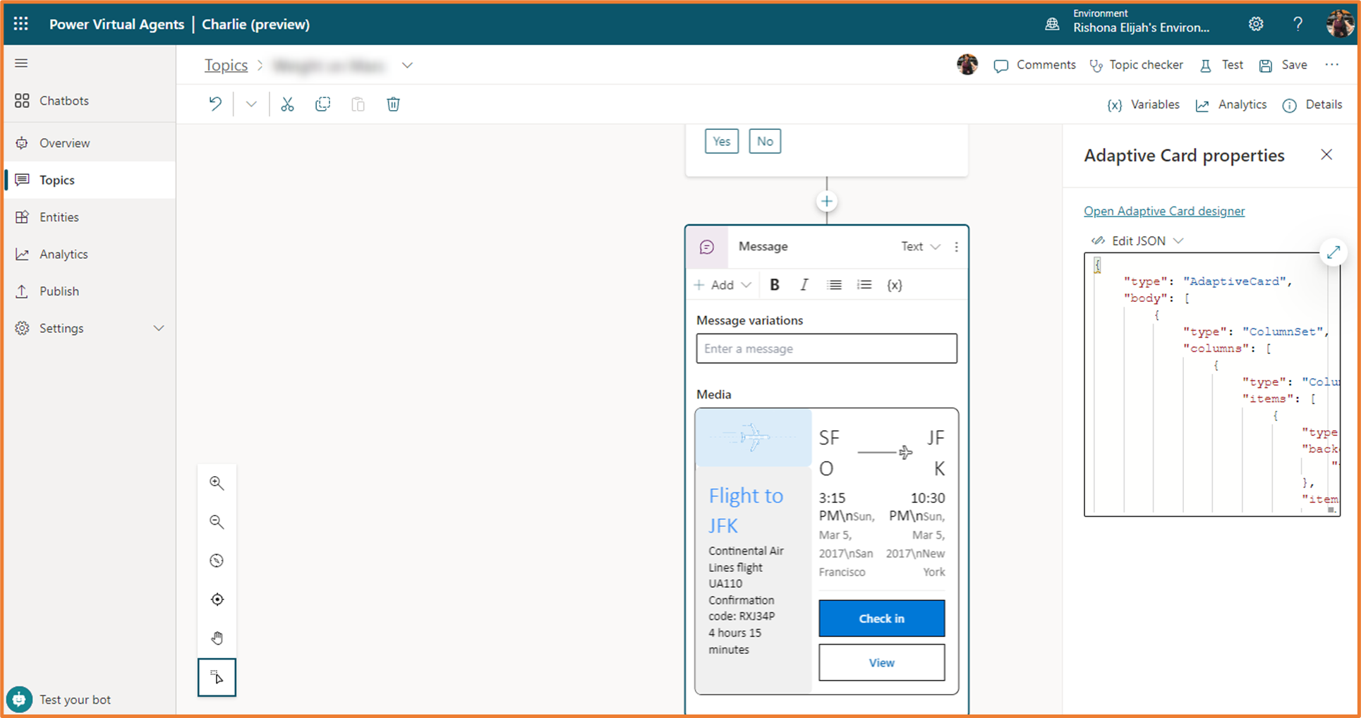 Power Virtual Agents unified canvas: overview of changes and new ...