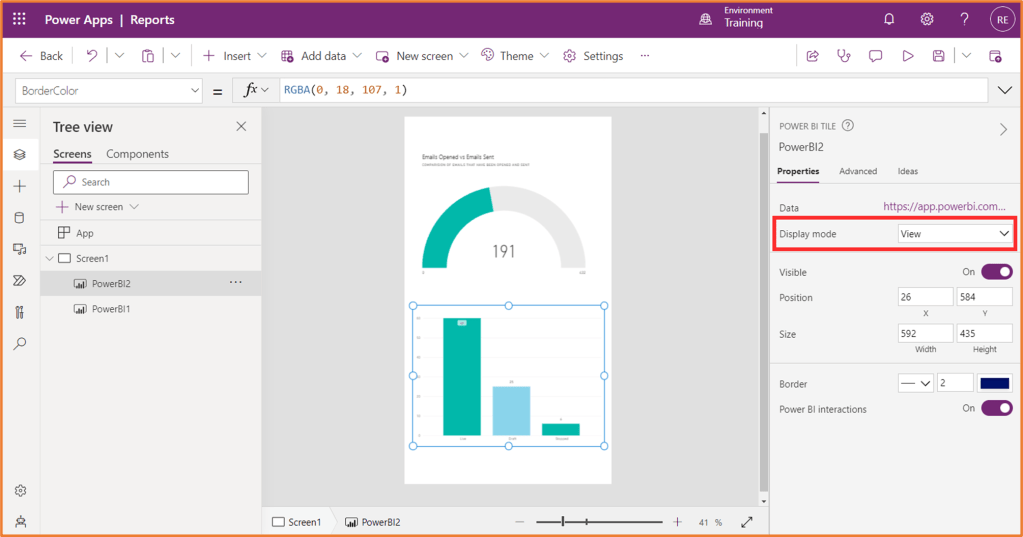 Add Power BI tiles in a Power App (canvas app) – Rishona Elijah