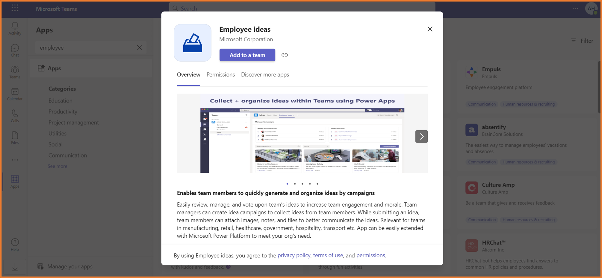 Get started with the Employee Ideas app in Microsoft Teams – Rishona Elijah