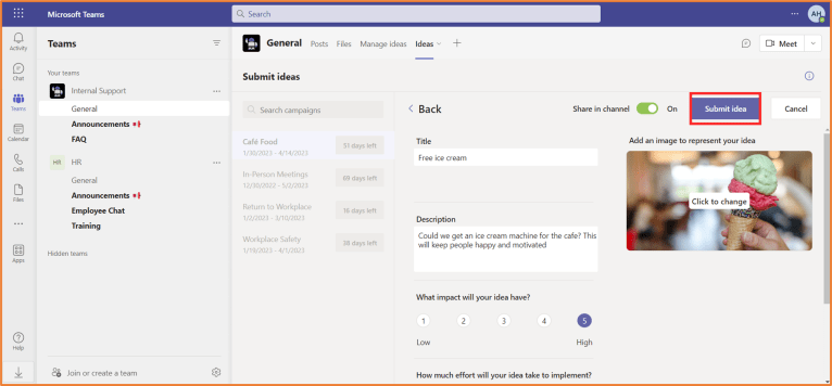 Get started with the Employee Ideas app in Microsoft Teams – Rishona Elijah