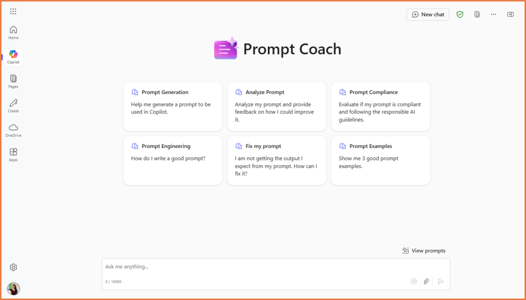 Prompt Coach: Prebuilt agent for Microsoft 365 Copilot Chat – Rishona ...