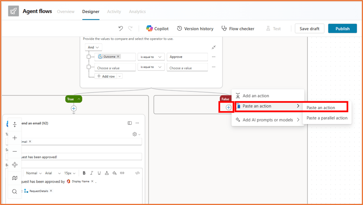 Copilot Studio: Build an agent flow that sends an approval request to ...