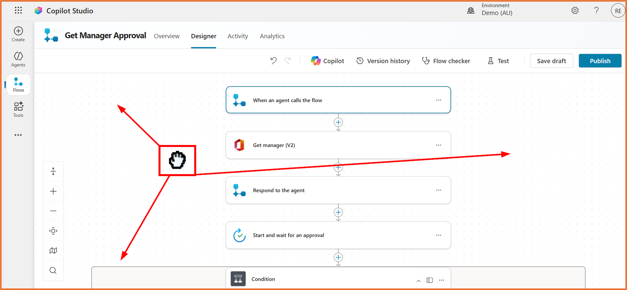 Using the Copilot Studio agent flow designer: Tips and tricks for ...