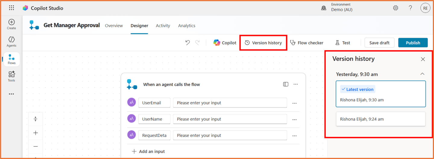 Using the Copilot Studio agent flow designer: Tips and tricks for ...