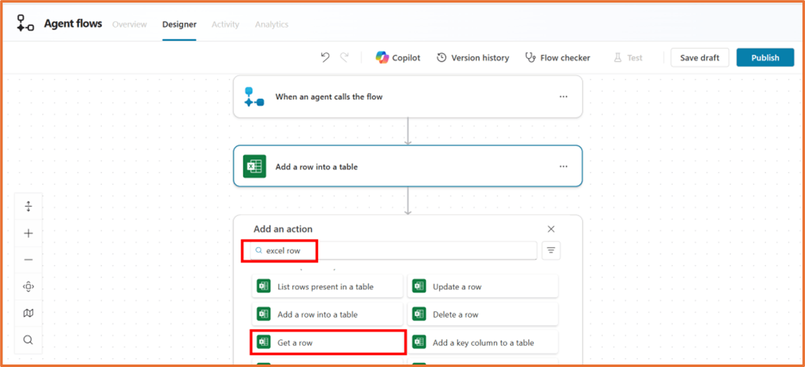 Copilot Studio: Build an agent flow that can read and write to Excel ...