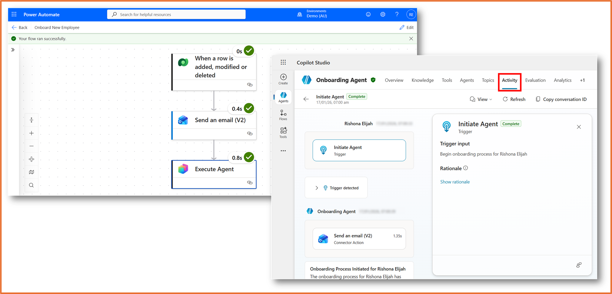 Copilot Studio/Power Automate: Call an agent to run during a flow ...